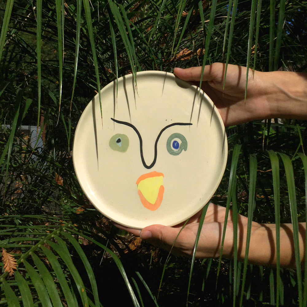 Squiggle Face Dinner Plate – e e ceramics